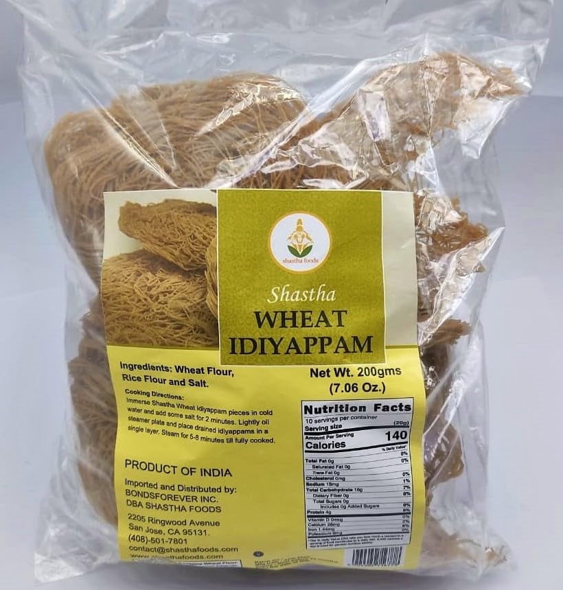 Shastha Wheat Idiyappam (Pack of 2) Each Packet Has 200g - Walmart.com