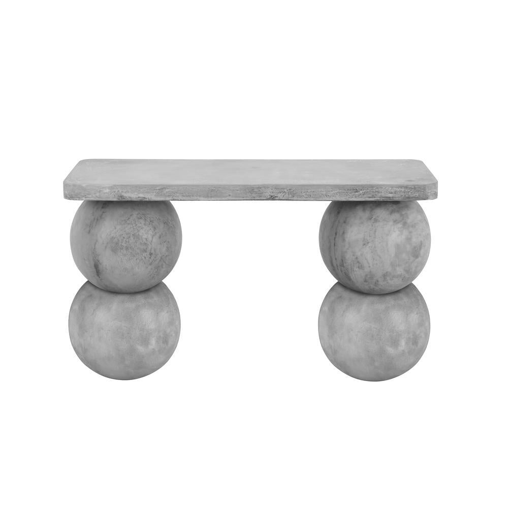 Shatana Home Dani Console Table Large in Light Grey Concrete - Walmart.com