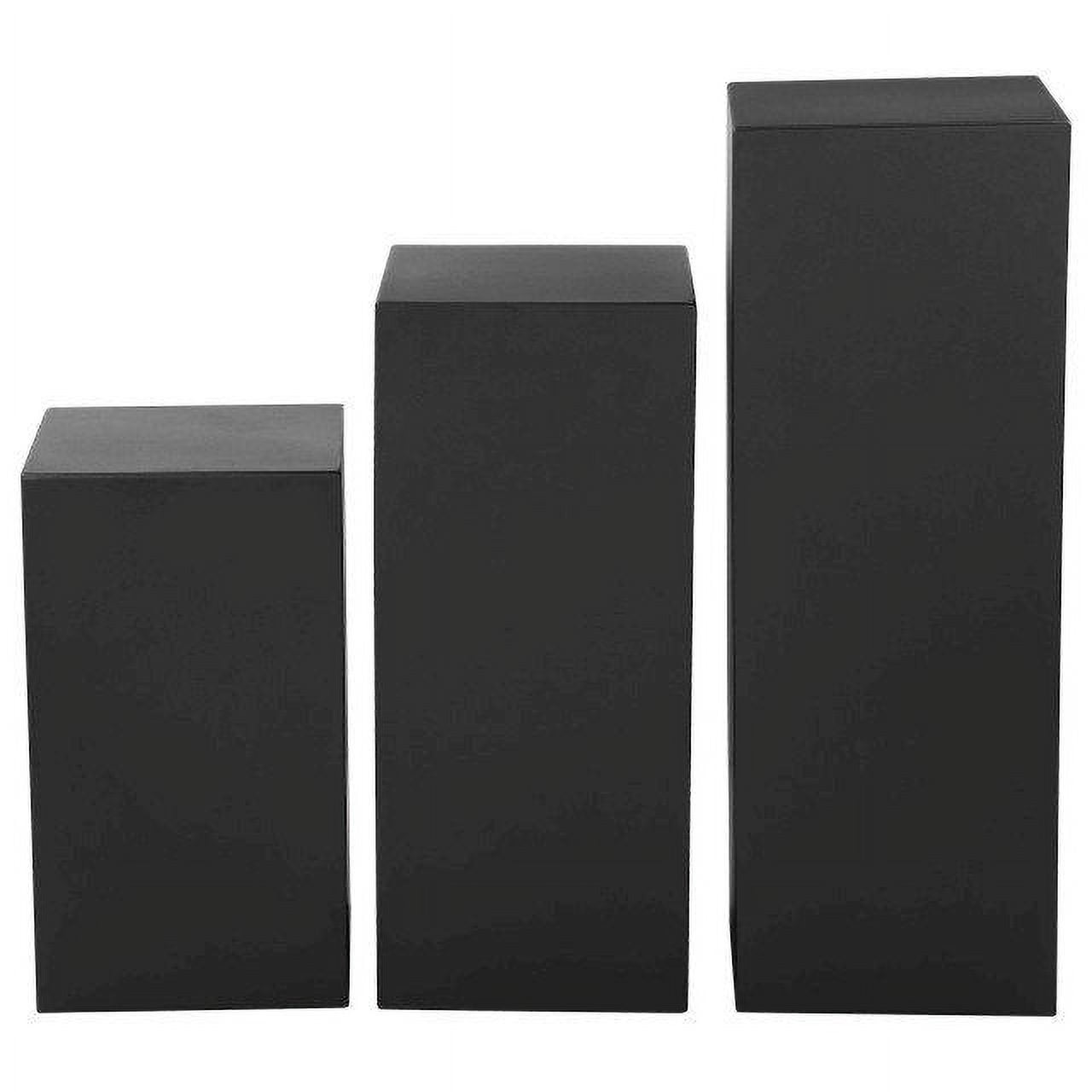 Shatana Home Miami Short Pedestal in Black - Walmart Business Supplies