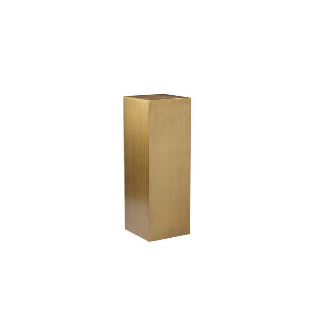 Shatana Home Miami Tall Pedestal in Brushed Brass - Walmart Business ...