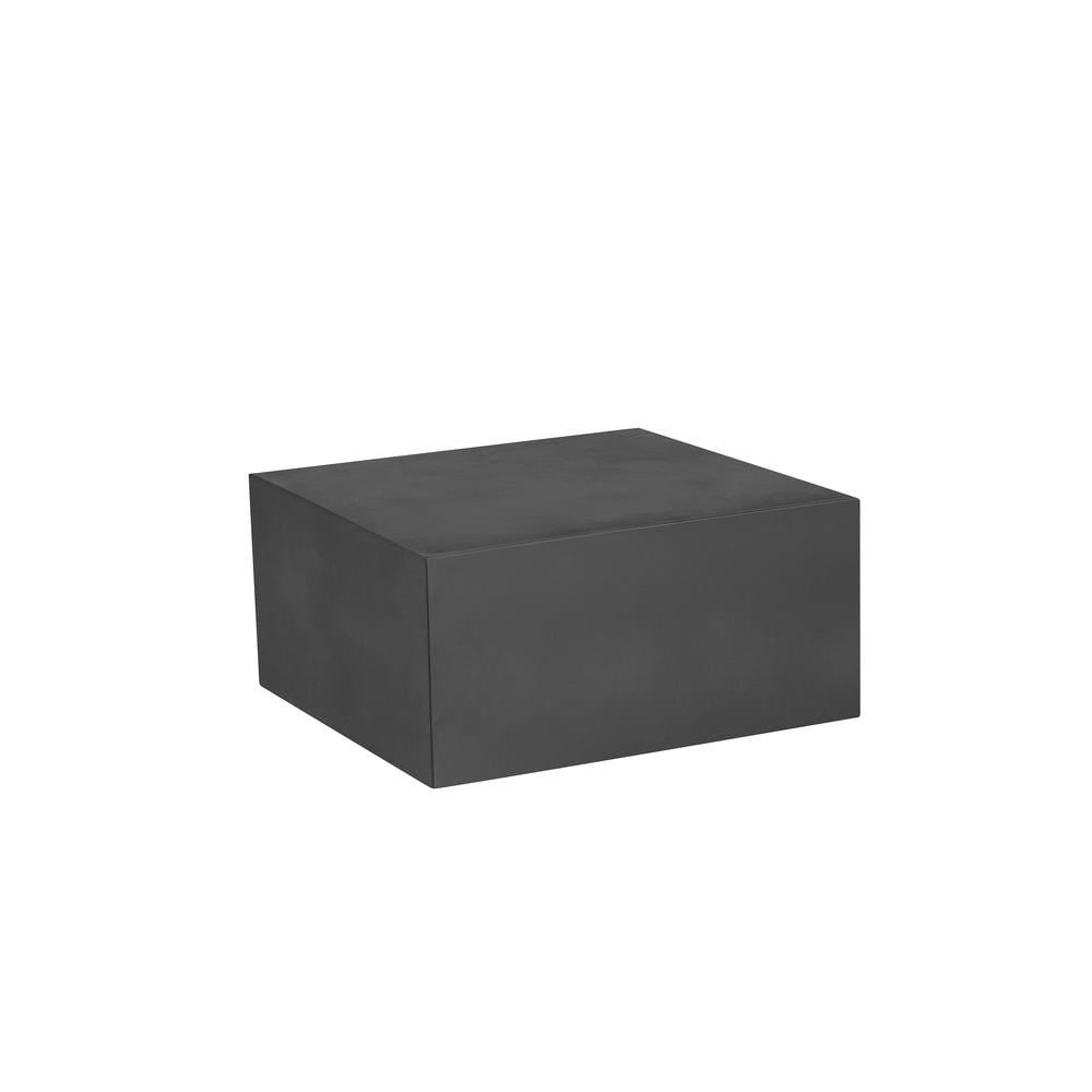 Shatana Home Ricky Coffee Table Small in Black Concrete - Walmart.com