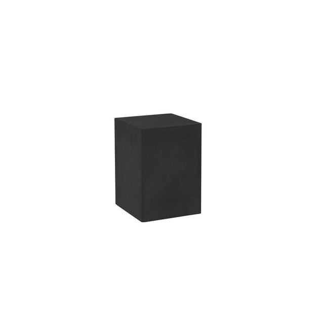 Shatana Home Sonny Square Pedestal Low in Black Concrete - Walmart.com