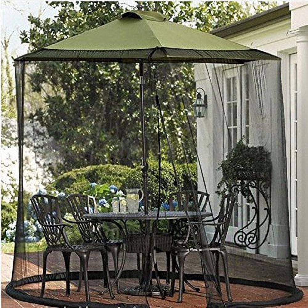 Shatex 11' -W x 7.2'-H Umbrella Mosquito Patio Table Screen and net ...