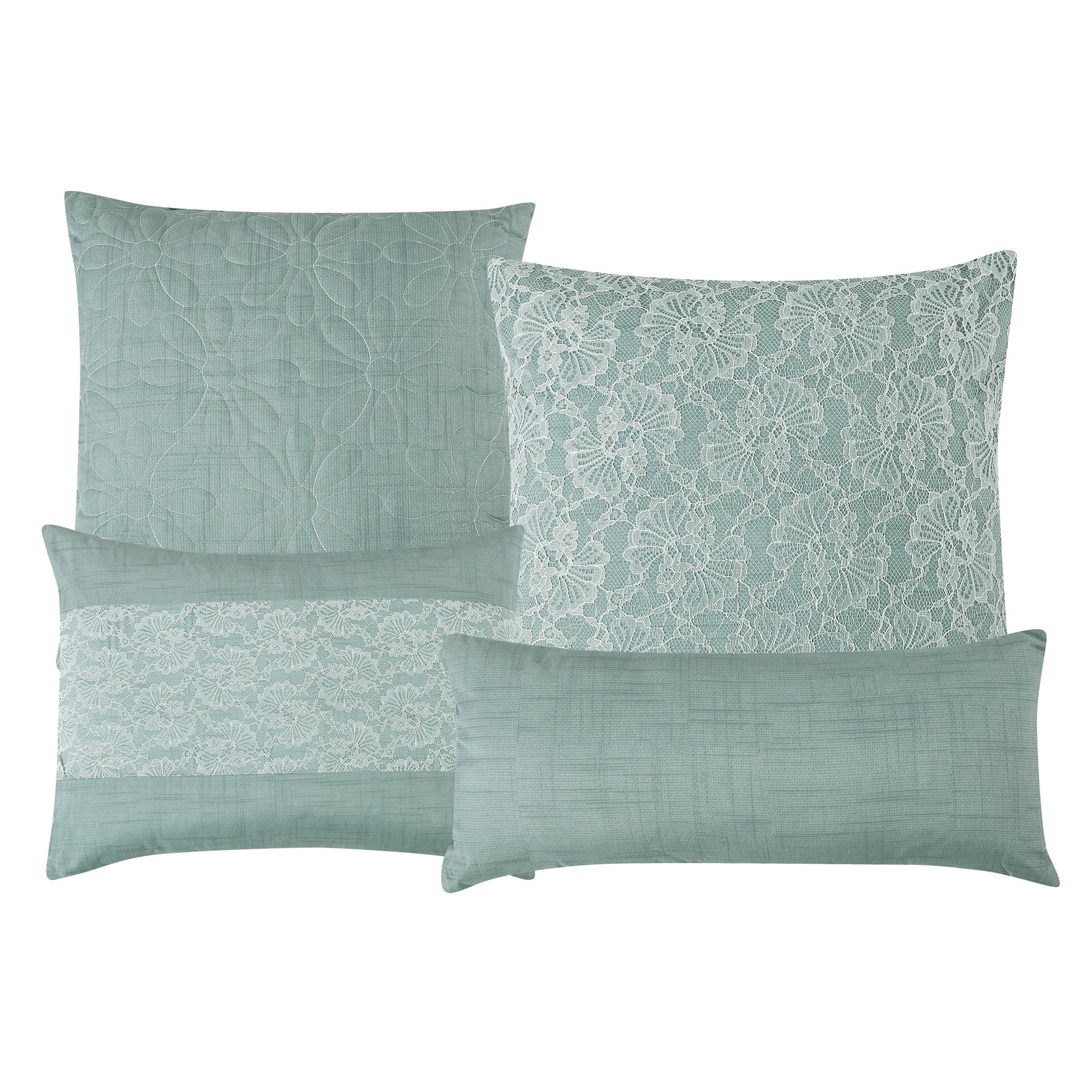 Shatex Brenda 7 Pieces Comforter Set Queen - Walmart.com