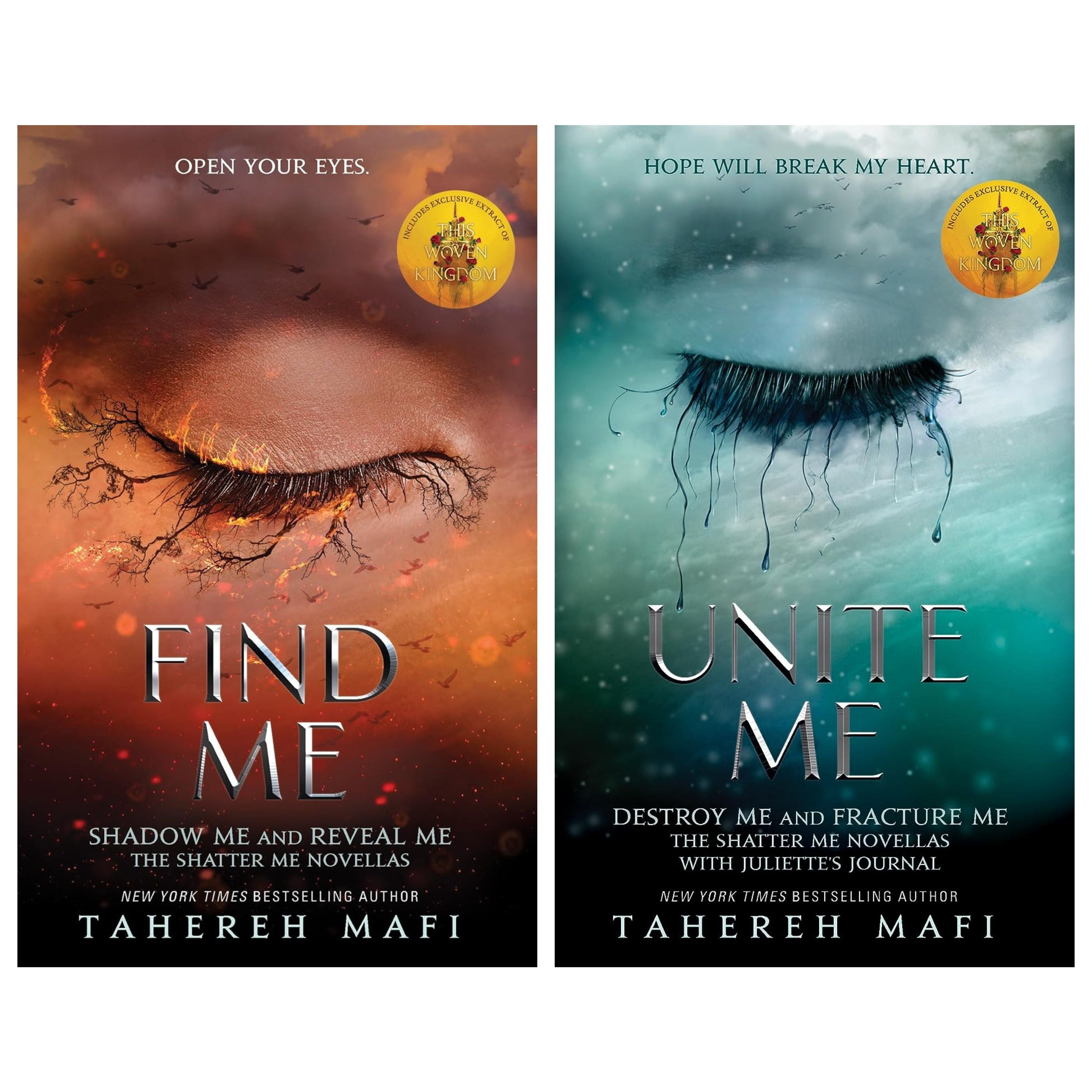 Shatter Me Series 2 Books Collection Set By Tahereh Mafi (Find Me, Unite Me) - Walmart.com