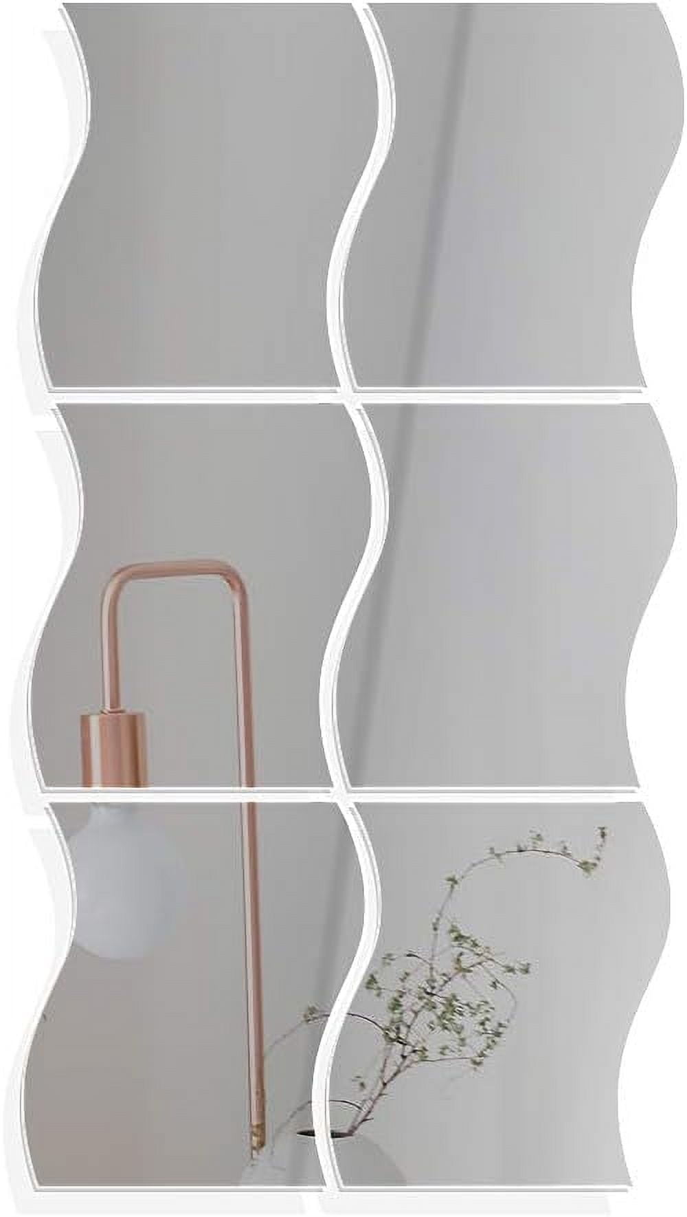 Shatterproof Acrylic, Frameless Adhesive Wall Mirror, Diy Customizable ...