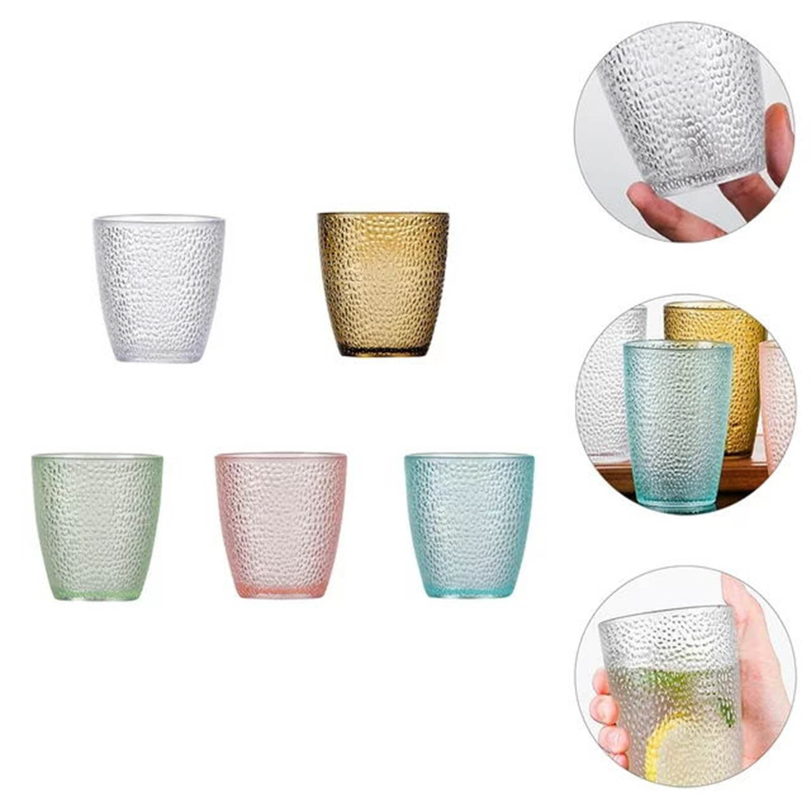 Shatterproof Acrylic Glasses- Clear Drinking Cups for , , Juice & Water ...