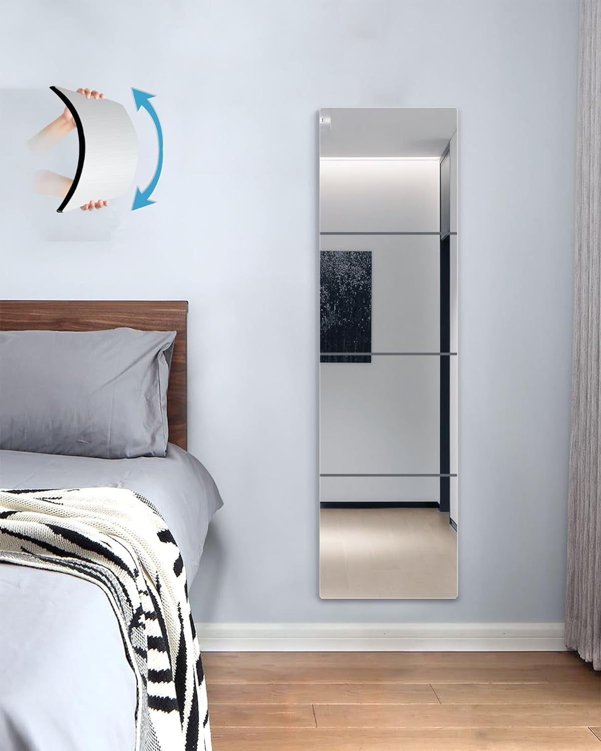 Shatterproof Full Length Mirror Tiles for Wall,Body Mirror for Kids ...