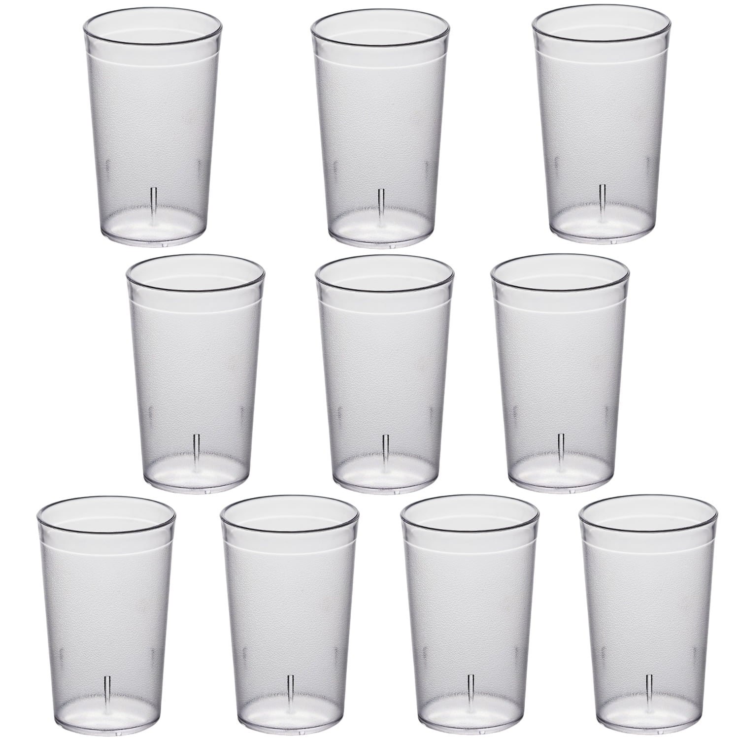 Shatterproof Plastic Cups 10 Pcs 360 ml/12 oz Drinking Cups Frosted ...