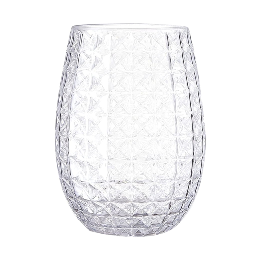 Shatterproof Plastics Short Wine Cup Pineapples Drinking Glass ...