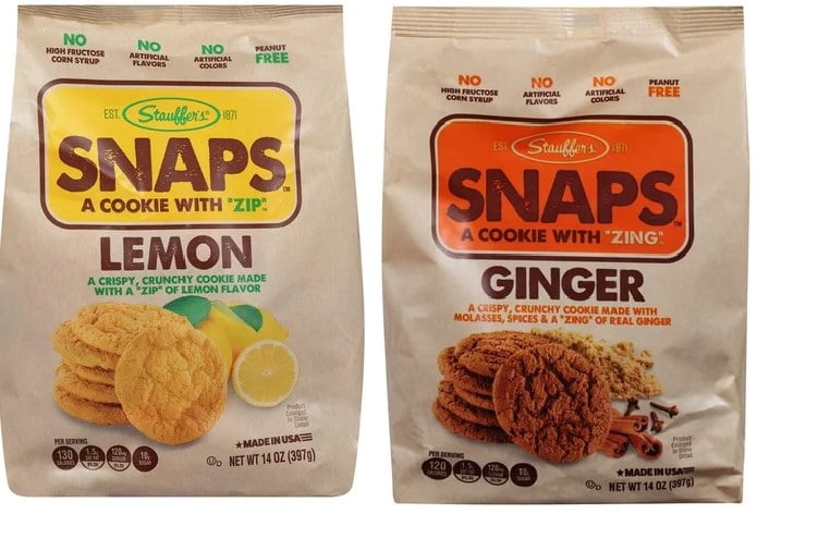 Shauffer's Traditional and Lemon Ginger Snaps 14 oz, 2 Bags Total 1 Bag ...