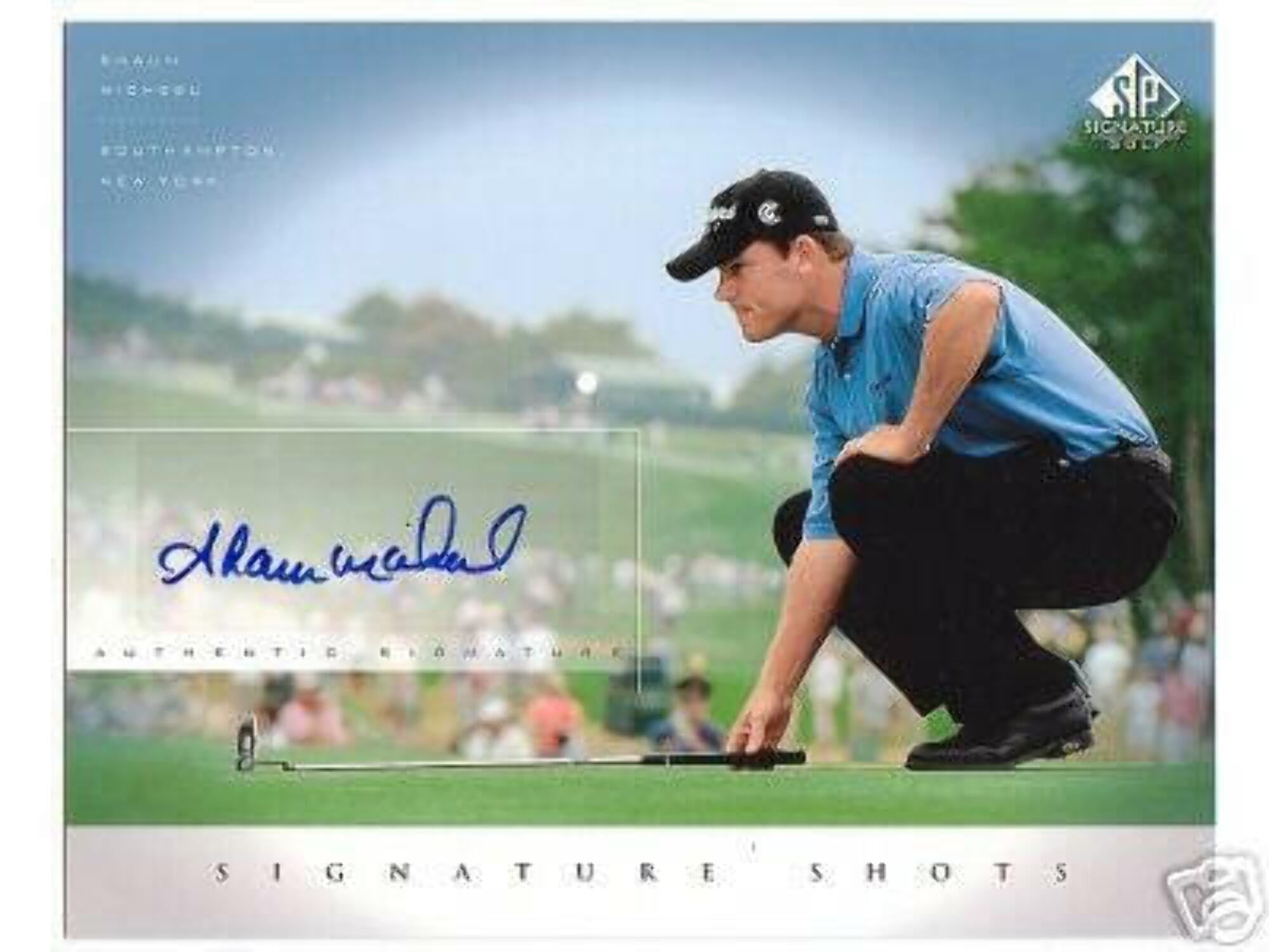 Shaun Micheel certified autograph SP Signature Golf 8x10 photo card ...