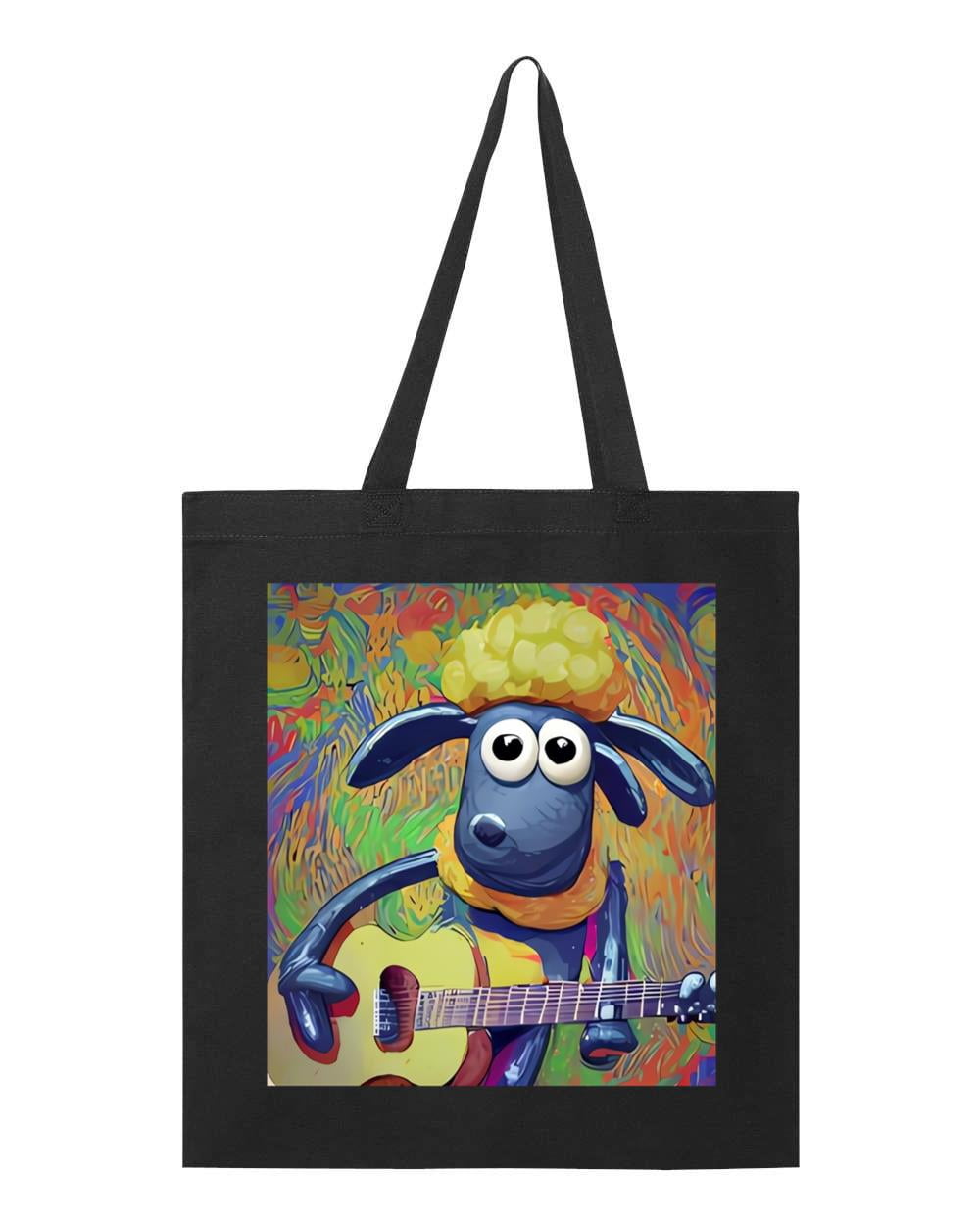 Shaun The Sheep Van Gogh Mashup Cartoon Art Tote Bag for Animation Fans ...