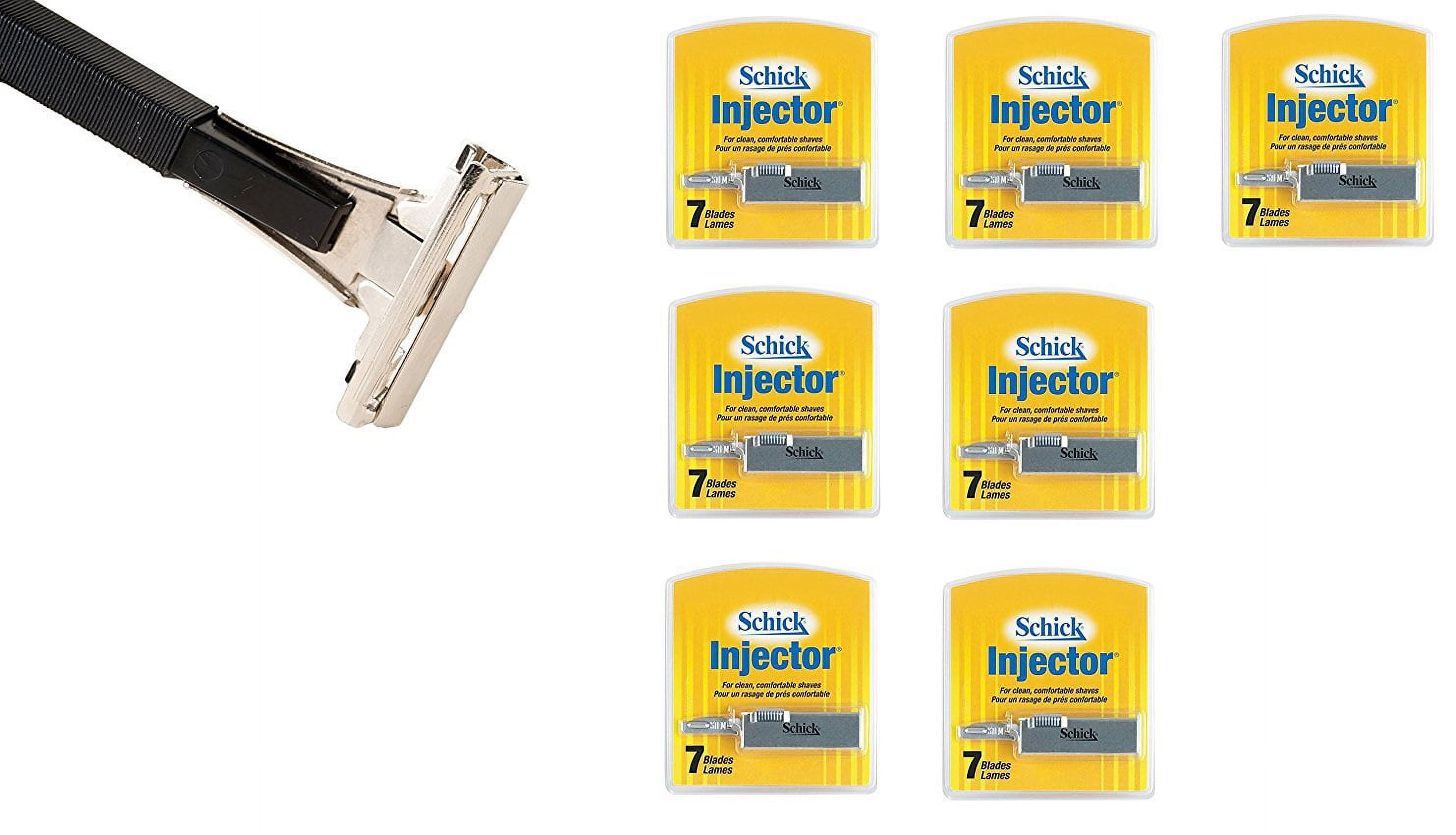 Shave Classic Single Edge Razor Handle with Schick Injector Refill ...