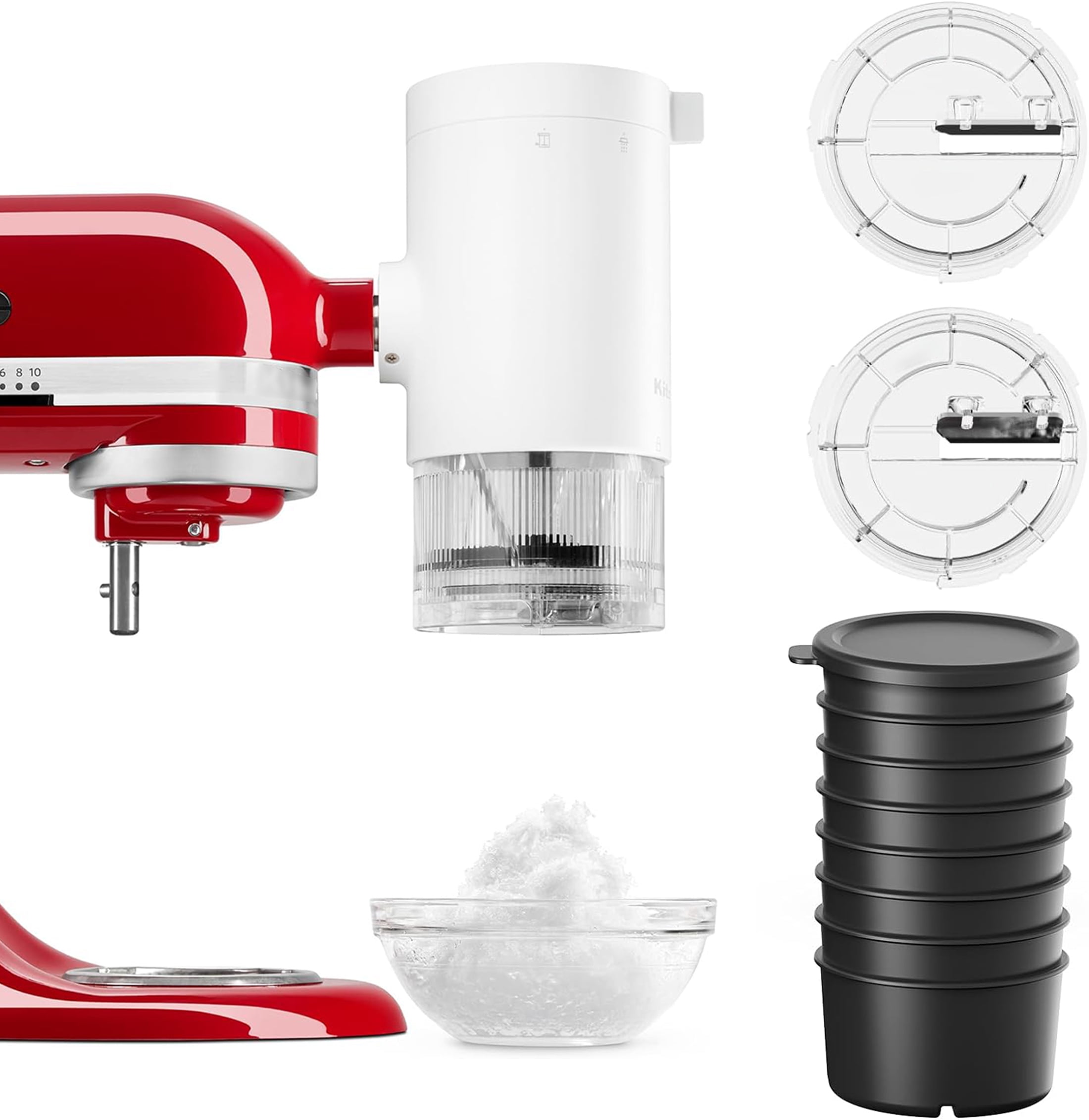 Shave Ice Attachment for KitchenAid Stand Mixer, Snow Cone Shaved Ice ...