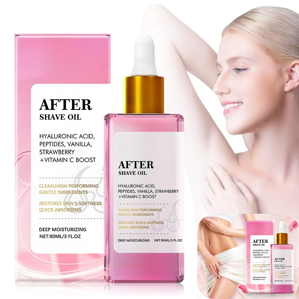 After Shave Oil - Strawberry & Vanilla Scent, 2025 Upgrade Formula for ...