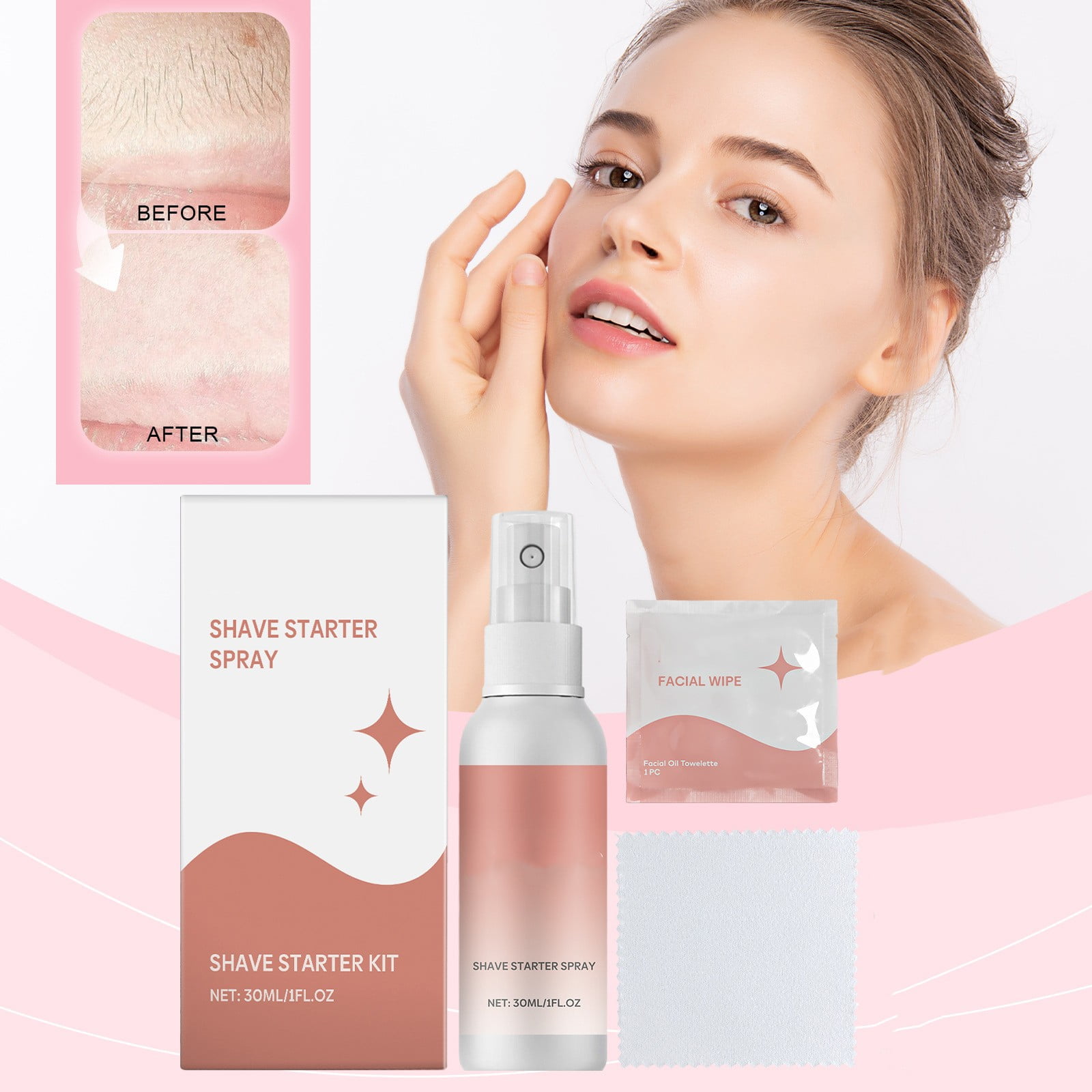 Shave Spray Dermaplaning Cutané Pour Visage Hair Identifier Spray for ...