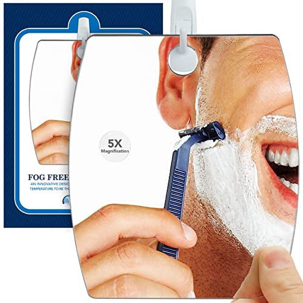 The Shave Well Company Magnifying Anti-Fog Shaving Mirror | Fogless ...