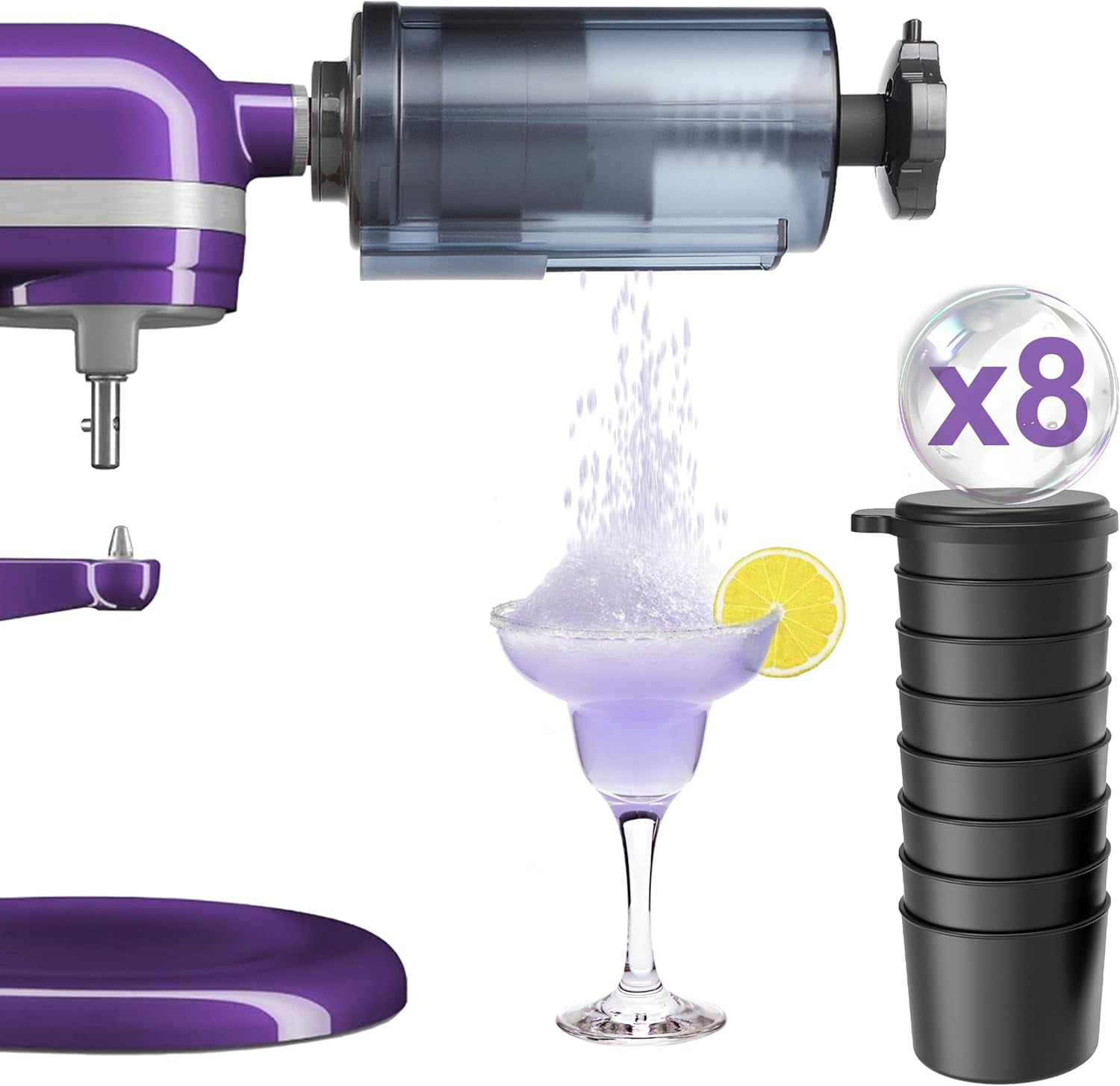 Shaved Ice Attachment for Stand Mixer,Ice Crushers for Home Use ...