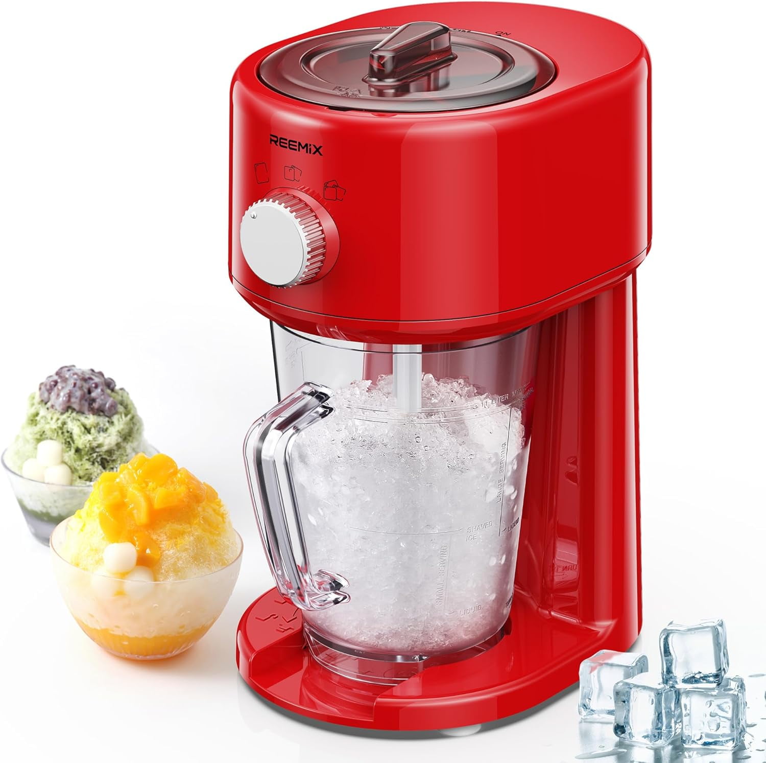 Shaved Ice Machine, Electric Ice Shaver and Snow Cone Machine with ...
