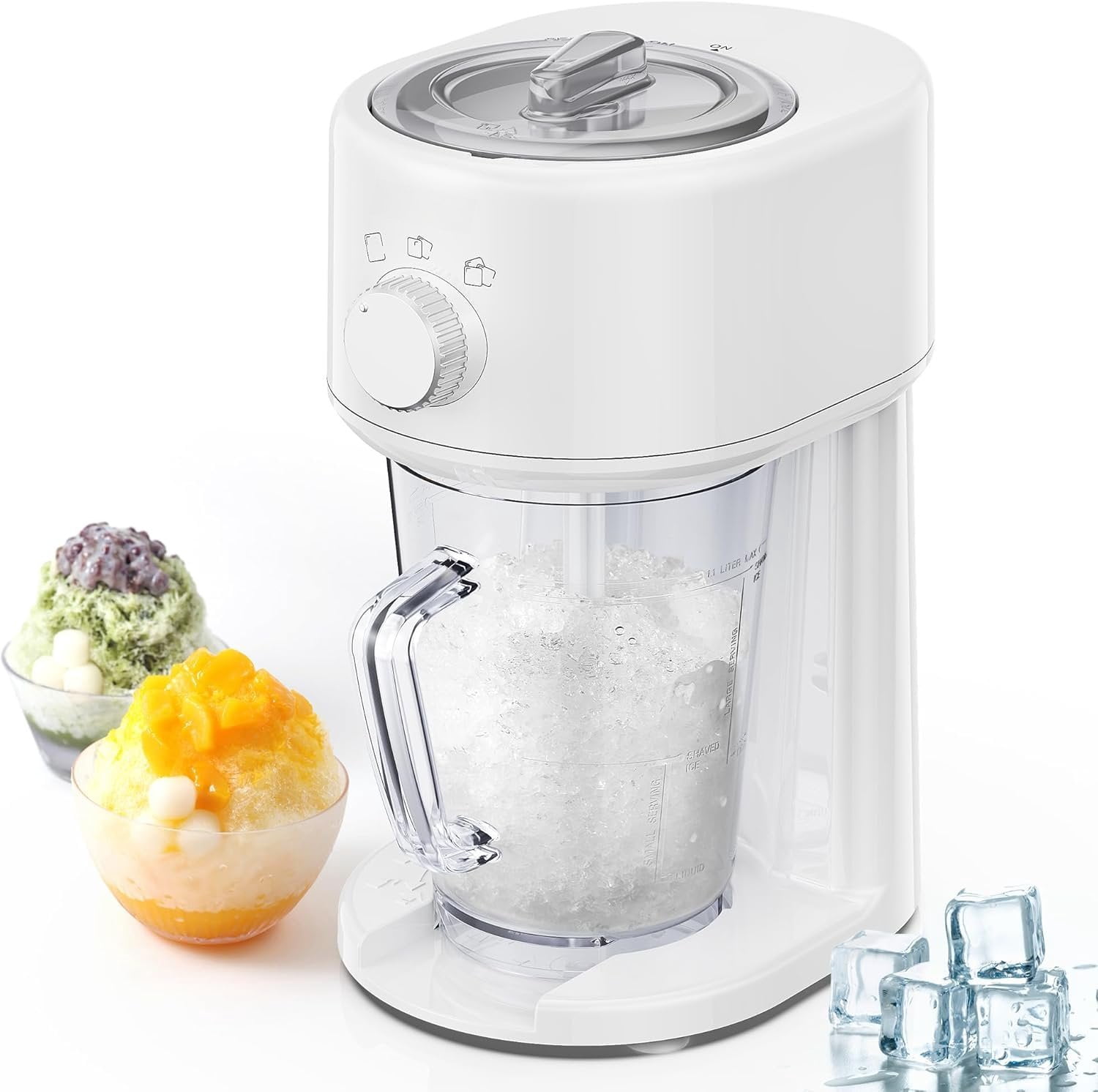 Shaved Ice Machine, Electric Ice and Snow Cone Machine with Large ...