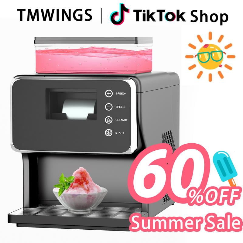 Shaved Ice Machine, Portable Ice Maker with Rapid Cooling and Food ...