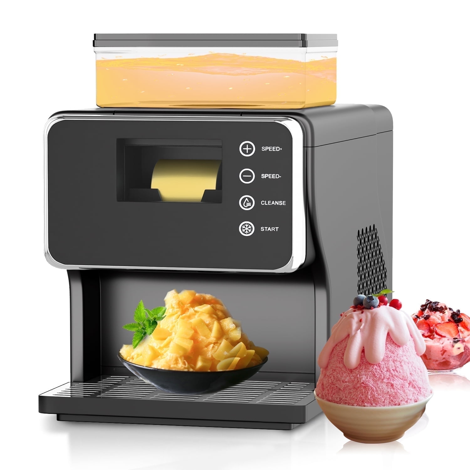 Snowflake Ice Machine, Portable Snow Cone Maker with Fast Cooling, Food ...