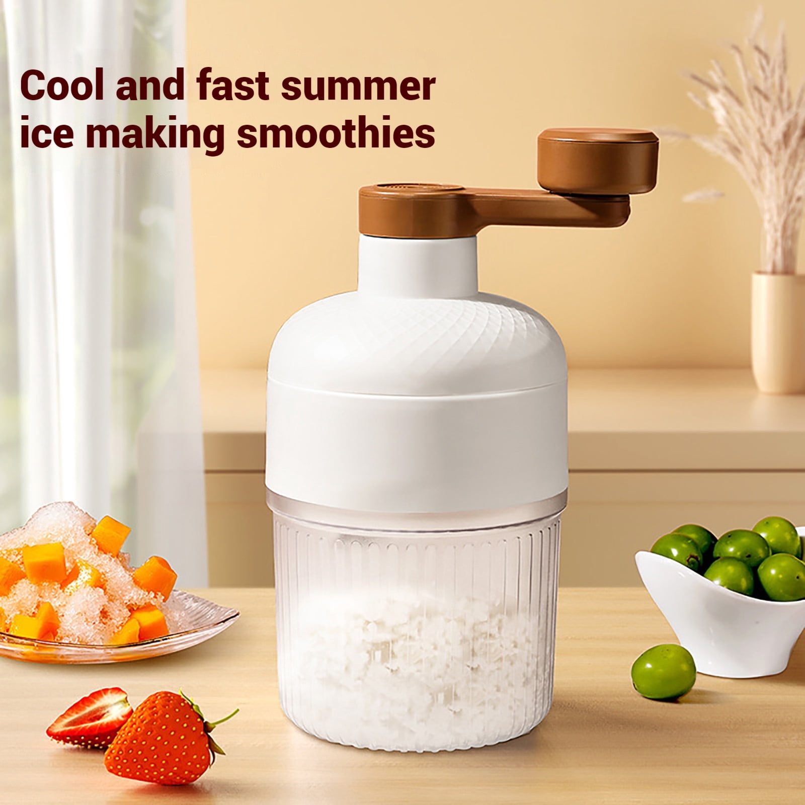 Shaved Ice Machine Snow Cone Machine Manual Portable Ice Crusher ...