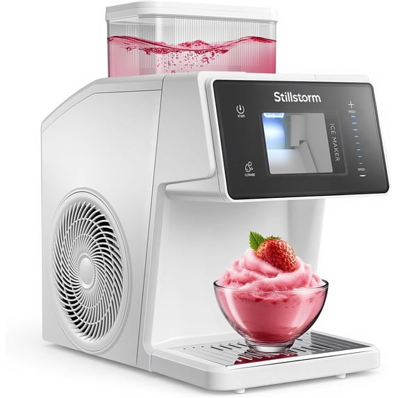 Shaved Ice Machine Snow Cone Maker No Ice Needed Snowflake Machine with ...