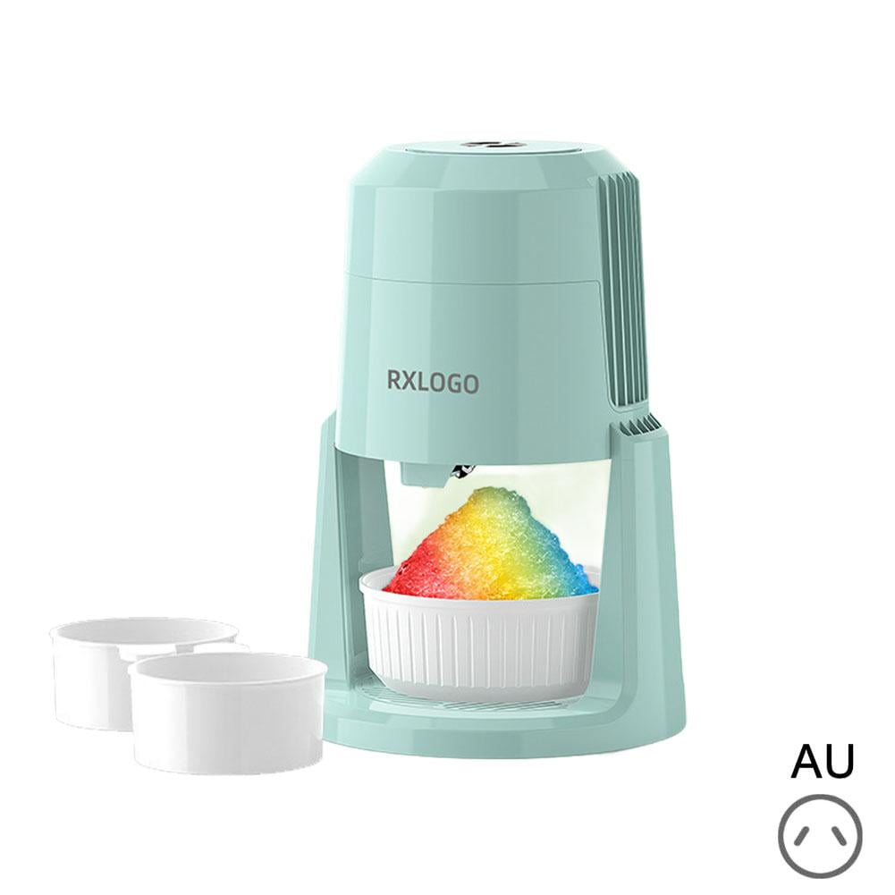 Shaved Ice Machine with 2 Reusable Ice Molds, Homemade Shaved Ice ...
