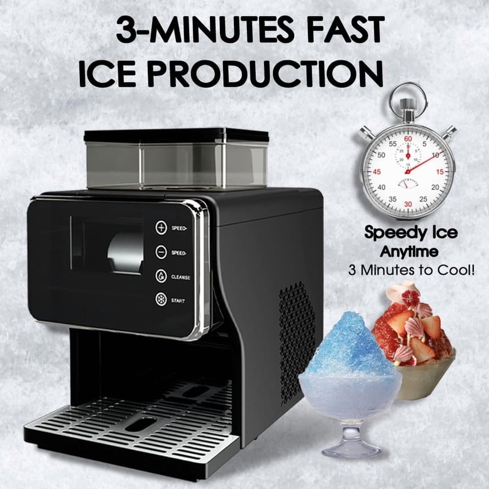 Shaved Ice Machine with Rapid Cooling, Food-Grade Stainless Steel ...