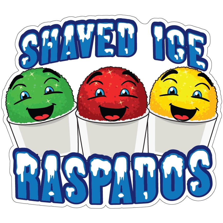 Shaved Ice Raspados 24" Decal Concession Stand Food Truck Sticker ...