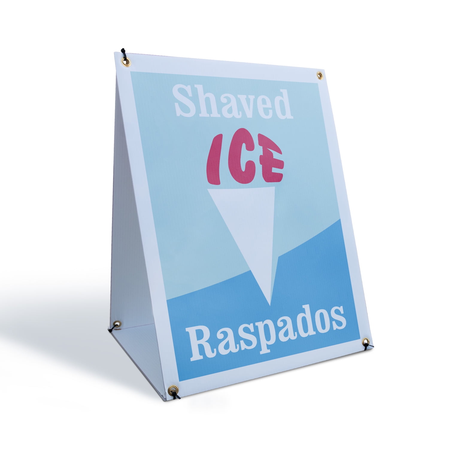 Shaved Ice Raspados Sidewalk Sign 24 Inch x 36 Inch A-Frame Images On ...