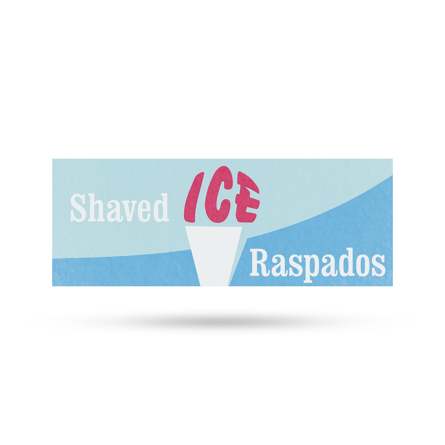 Shaved Ice Raspados Vinyl Decal 12 Inch x 5 Inch Weatherproof Heavy ...