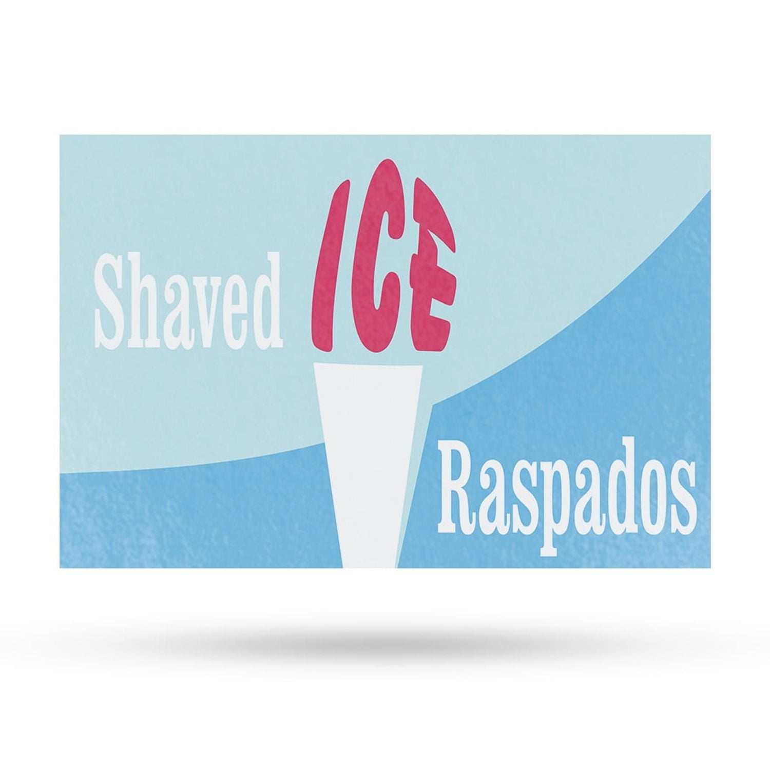 Shaved Ice Raspados Vinyl Decal 18 Inch x 24 Inch Weatherproof Heavy ...