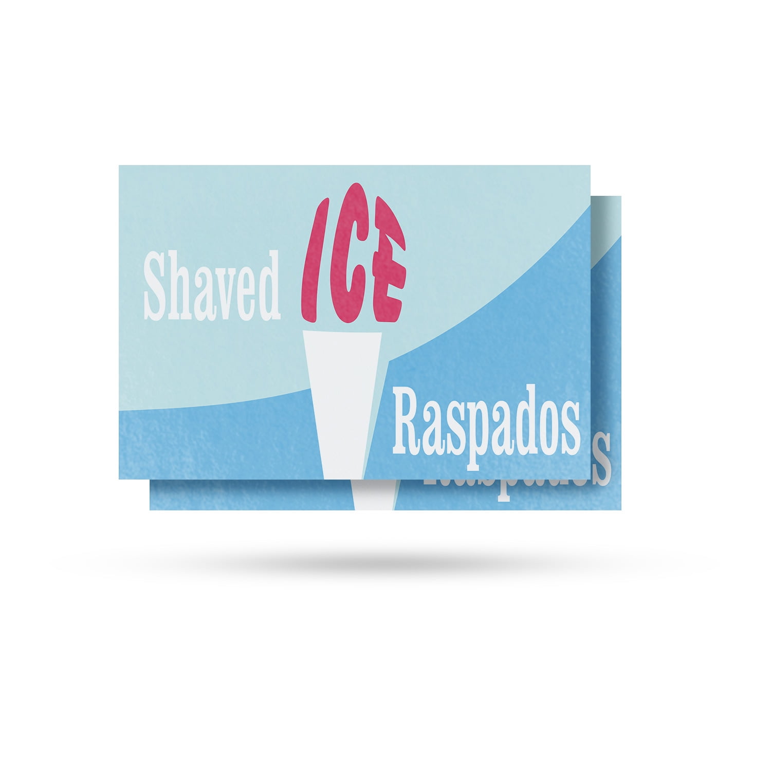 Shaved Ice Raspados Vinyl Decal 2 Pack of 24 Inch x 36 Inch ...