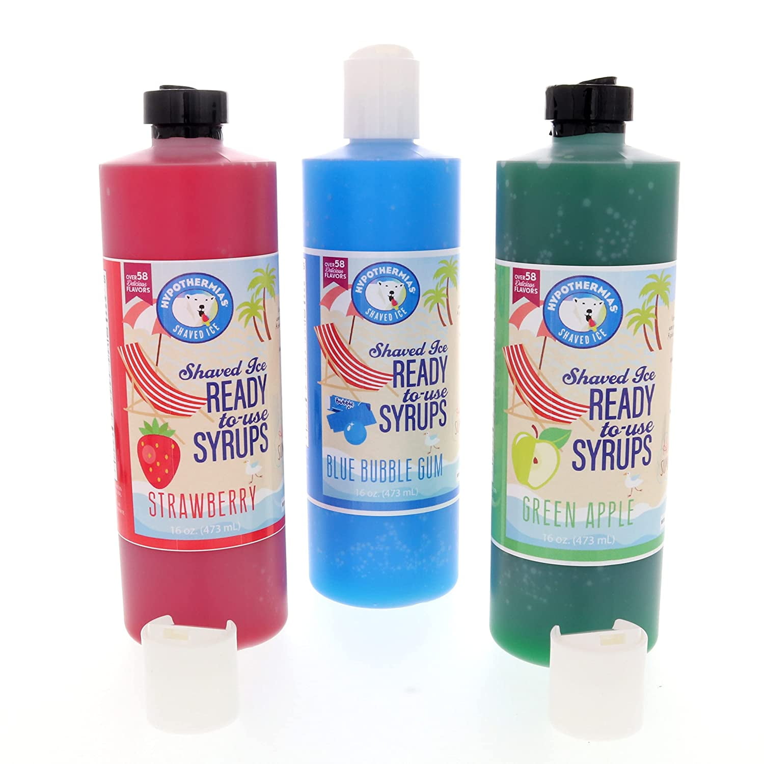 Shaved Ice And Snow Cone Syrup T Set In Box 3 Pack Variety Pints