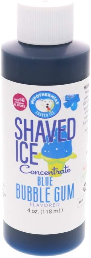 Shaved Ice And Snow Cone Syrup Unsweetened Flavor Concentrate 4 Fl