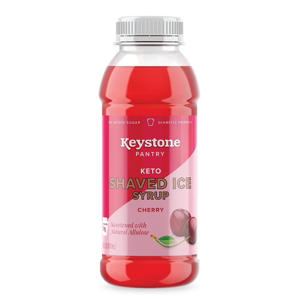 Shaved Ice Syrup Cherry 2 pack 1 pint bottles Gluten Nut Allergen Dairy ...