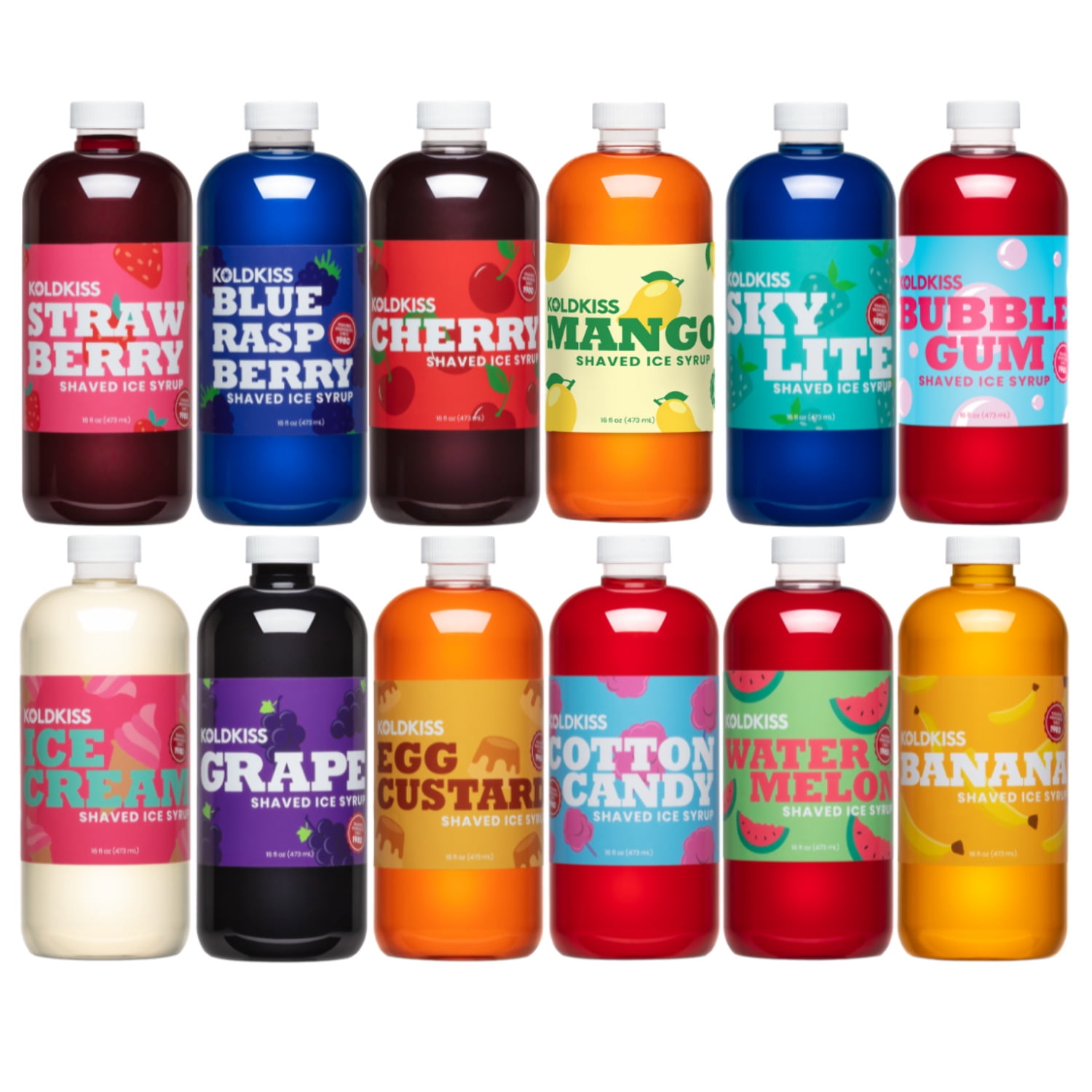 Shaved Ice Syrup, Pint Twelve Pack - Walmart.com