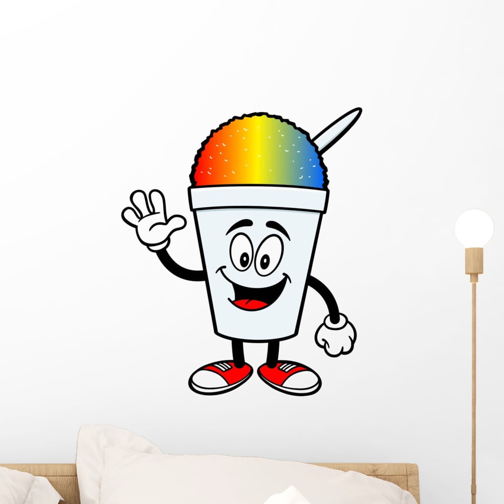 Shaved Ice Waving Wall Decal by Wallmonkeys Peel and Stick Graphic (18 ...