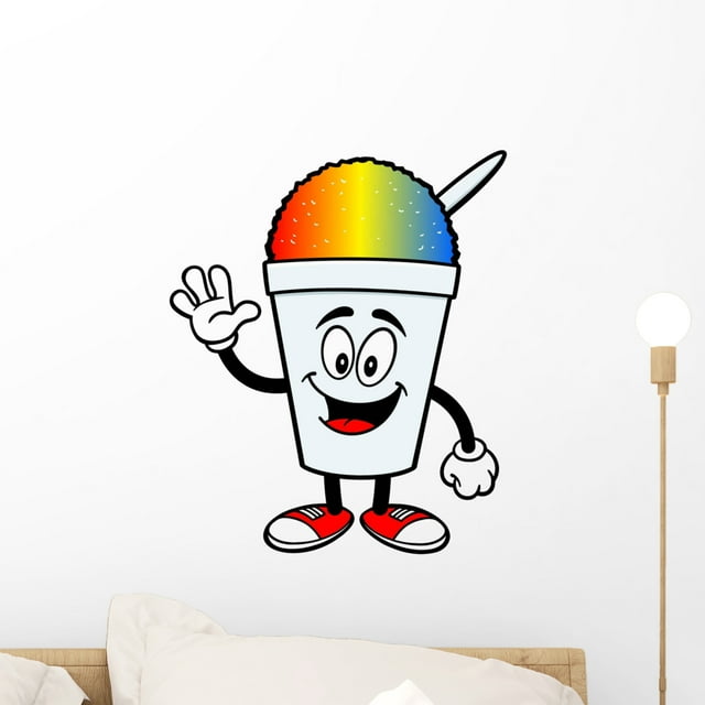 Shaved Ice Waving Wall Decal by Wallmonkeys Peel and Stick Graphic (18 ...