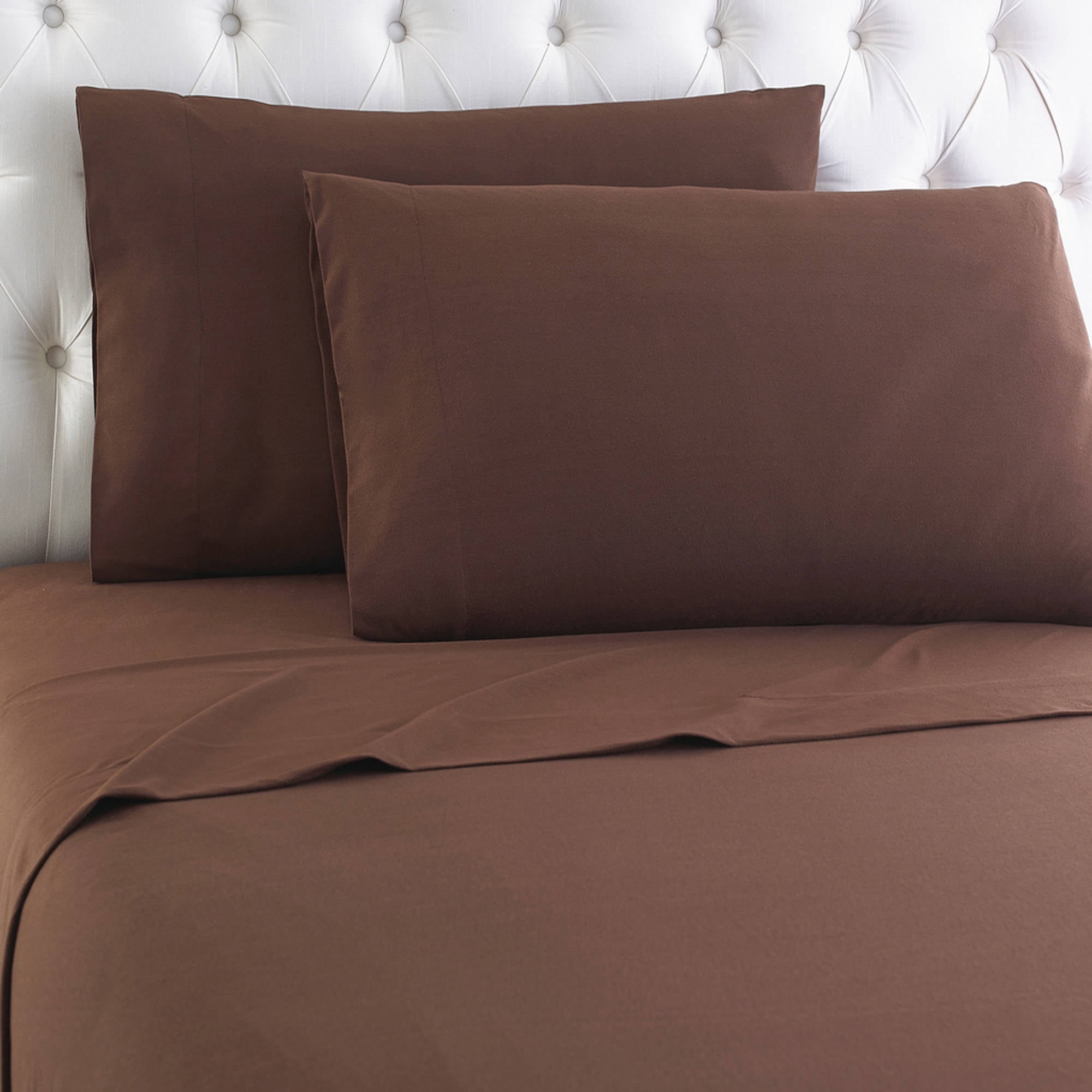 Shavel Home Products Micro Flannel RV Sheet Set, Short Queen, Chocolate ...
