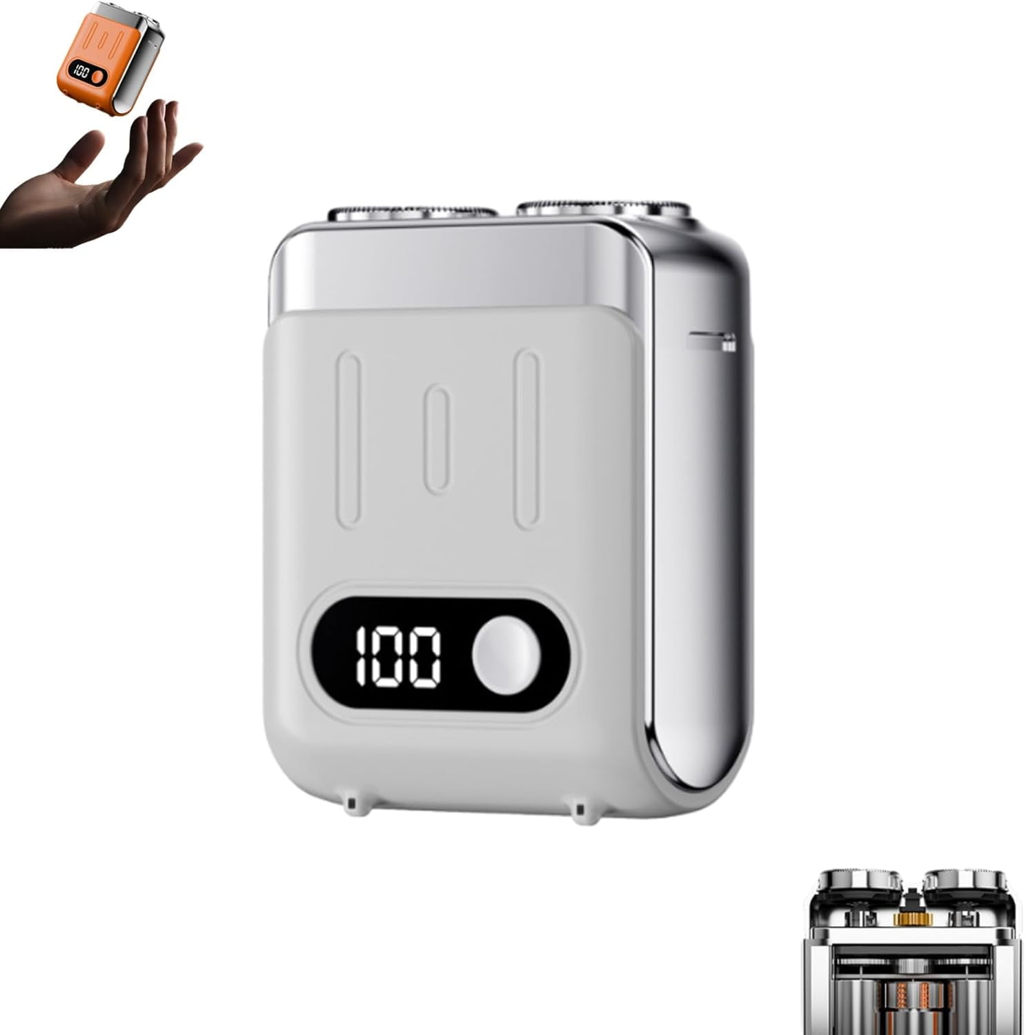 Shaver, Men's Portable Mini Rotary Electric Shaver, Mini Razor Dual ...