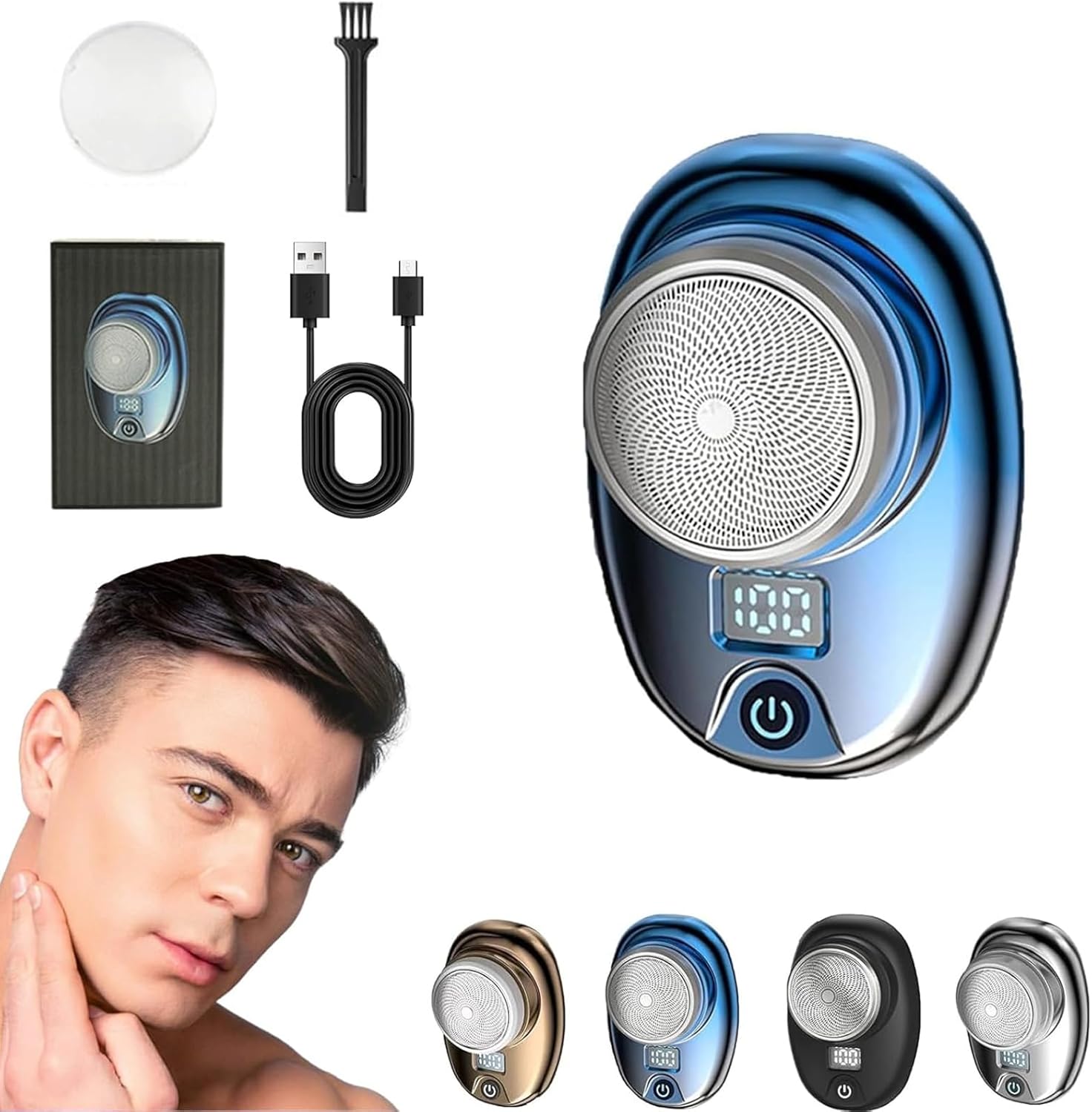 Shaver, Mini Portable Electric Razor, IPX7 Waterproof Wet and Dry Foil ...