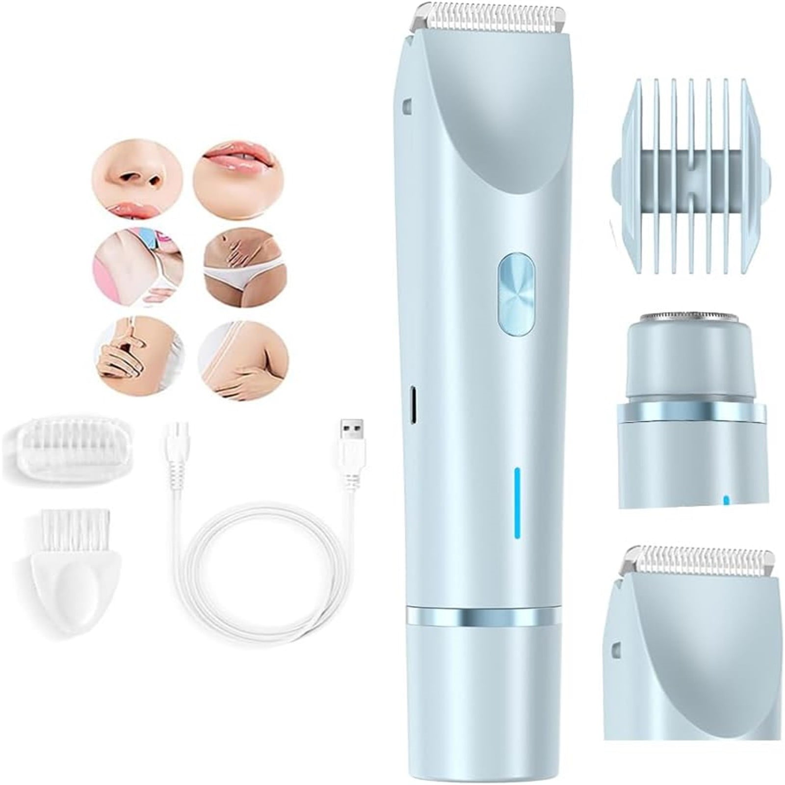 Shaver Shaver Bikini Trimmer Wet and Dry 2 in 1 Women'S Shaver Double ...