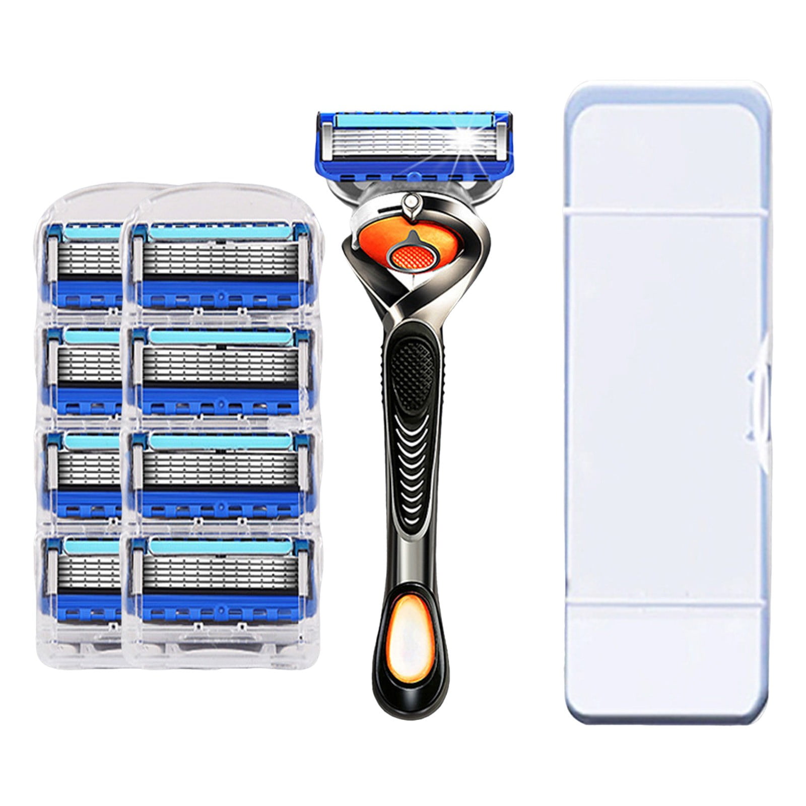 Shaver＆Trimmer Electric Mustache Nose Hair Men's 5 Manual Shaver Kit ...