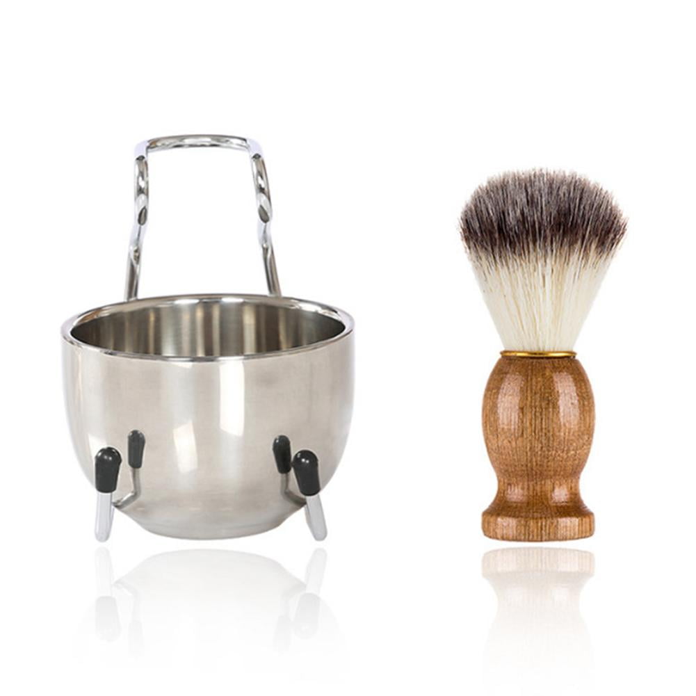 Shaving Brush and Bowl Kit for Men, 3 in 1 Shaving Brush Set, Badger ...