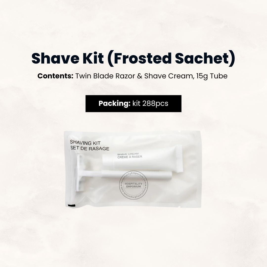 Shaving Kit - Contents Twin Blade Razor & Shave Cream, 15g Tube 288/cs ...