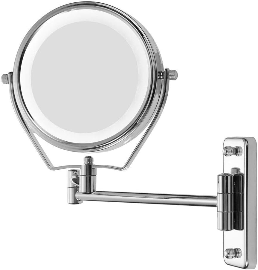 Shaving Mirror Wall Mounted Makeup Mirror 6-inch Two-Sided 7X ...